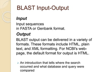 BLAST (Basic local alignment search Tool) | PPTX