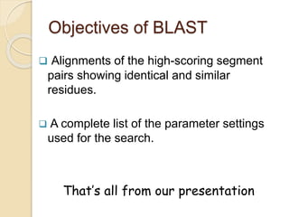 BLAST (Basic local alignment search Tool) | PPTX