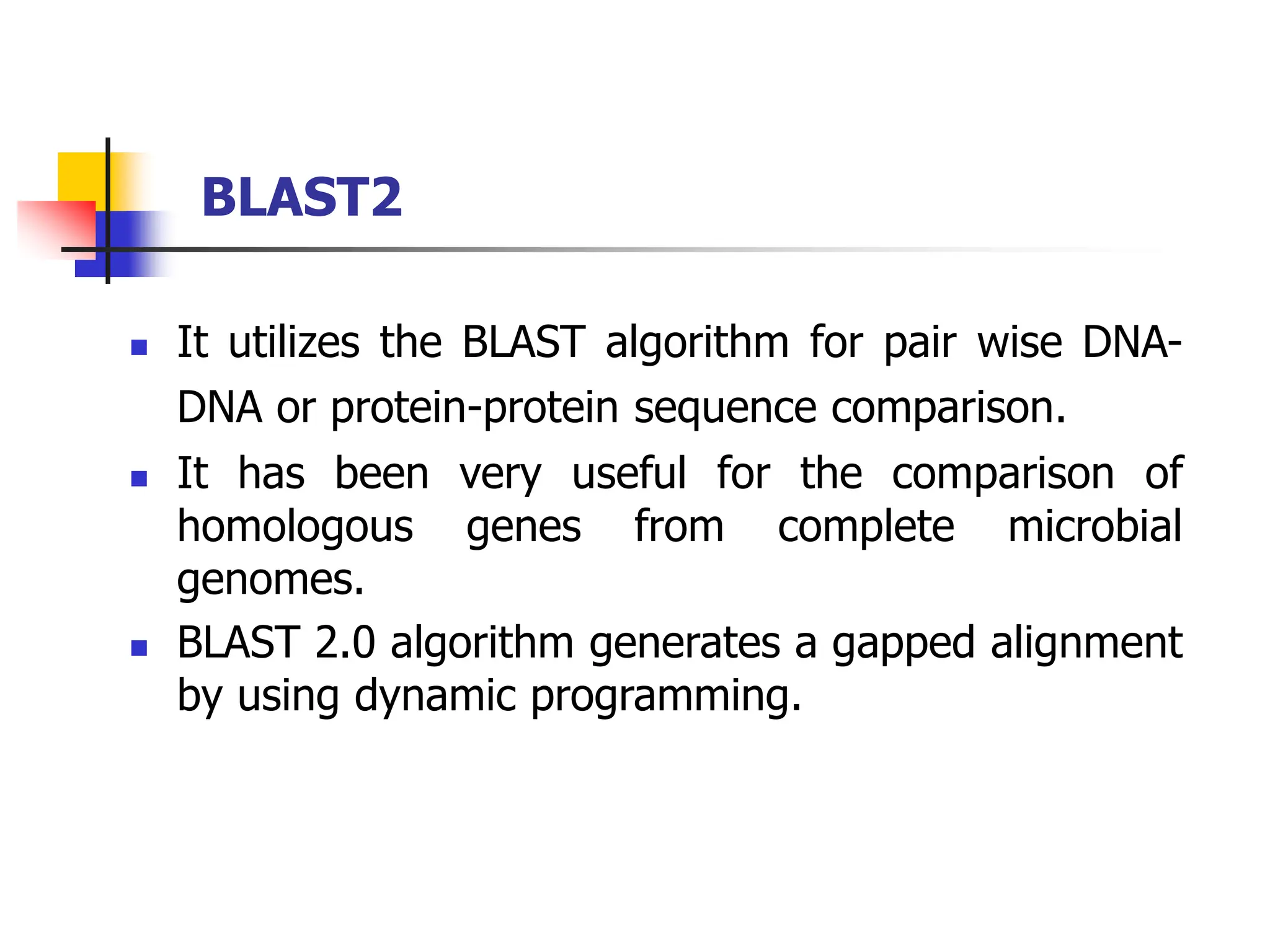 Basic Local Alignment Search Tool - PPTs | PPT