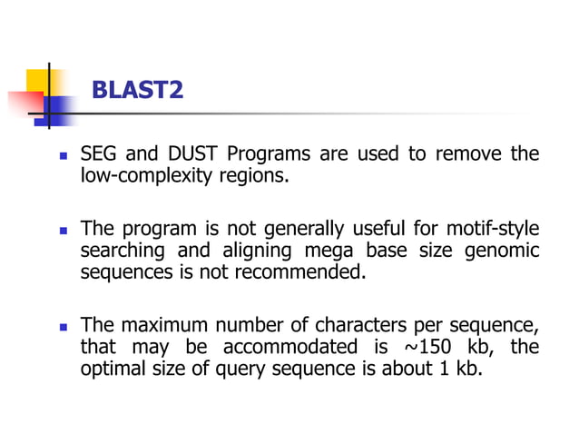 Basic Local Alignment Search Tool - PPTs | PPT