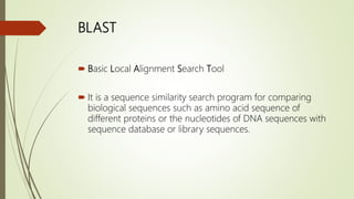 BLAST Search tool | PPT