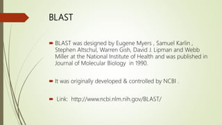 BLAST Search tool | PPT