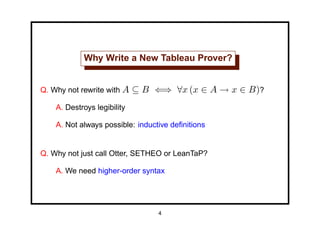 A Generic Tableau Prover and Its Integration with Isabelle | PPT