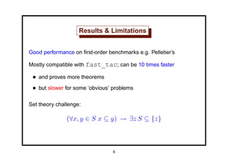A Generic Tableau Prover and Its Integration with Isabelle | PPT