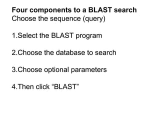 Basic Local Alignment Tool (BLAST) bioinformatics | PPT
