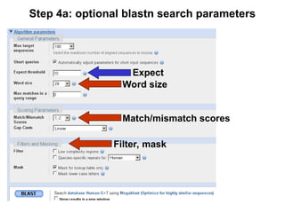 Basic Local Alignment Tool (BLAST) bioinformatics | PPT