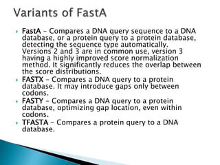 BLAST AND FASTA.pptx