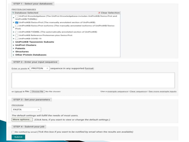BLAST AND FASTA.pptx | Databases | Computer Software and Applications