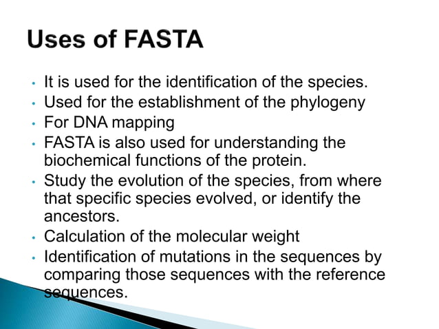 BLAST AND FASTA.pptx | Databases | Computer Software and Applications