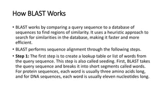 BLAST AND FASTA.pptx12345789999987544321234 | PPT