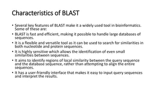 BLAST AND FASTA.pptx12345789999987544321234 | PPTX