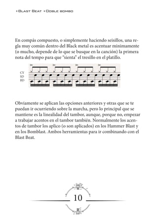 +Blast beat +Doble bombo - Santiago Sauza | PDF