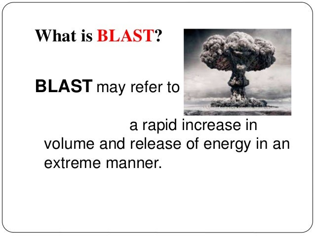 Blast damage resulting from overpressure