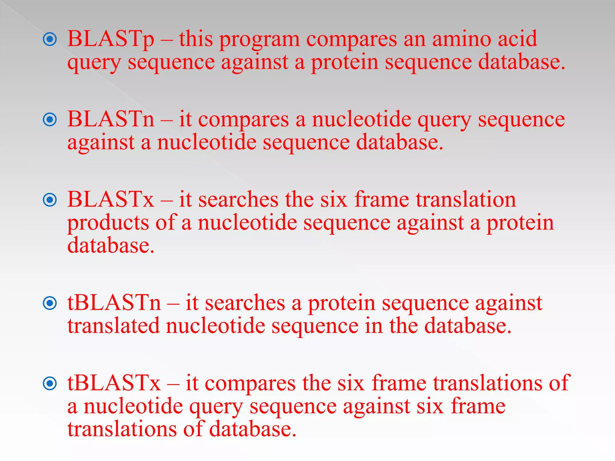 Blast and fasta | PPTX