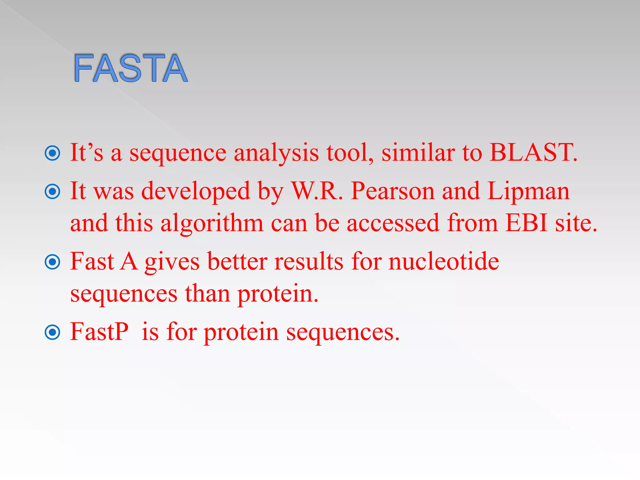 blast-and-fasta-pptx-databases-computer-software-and-applications