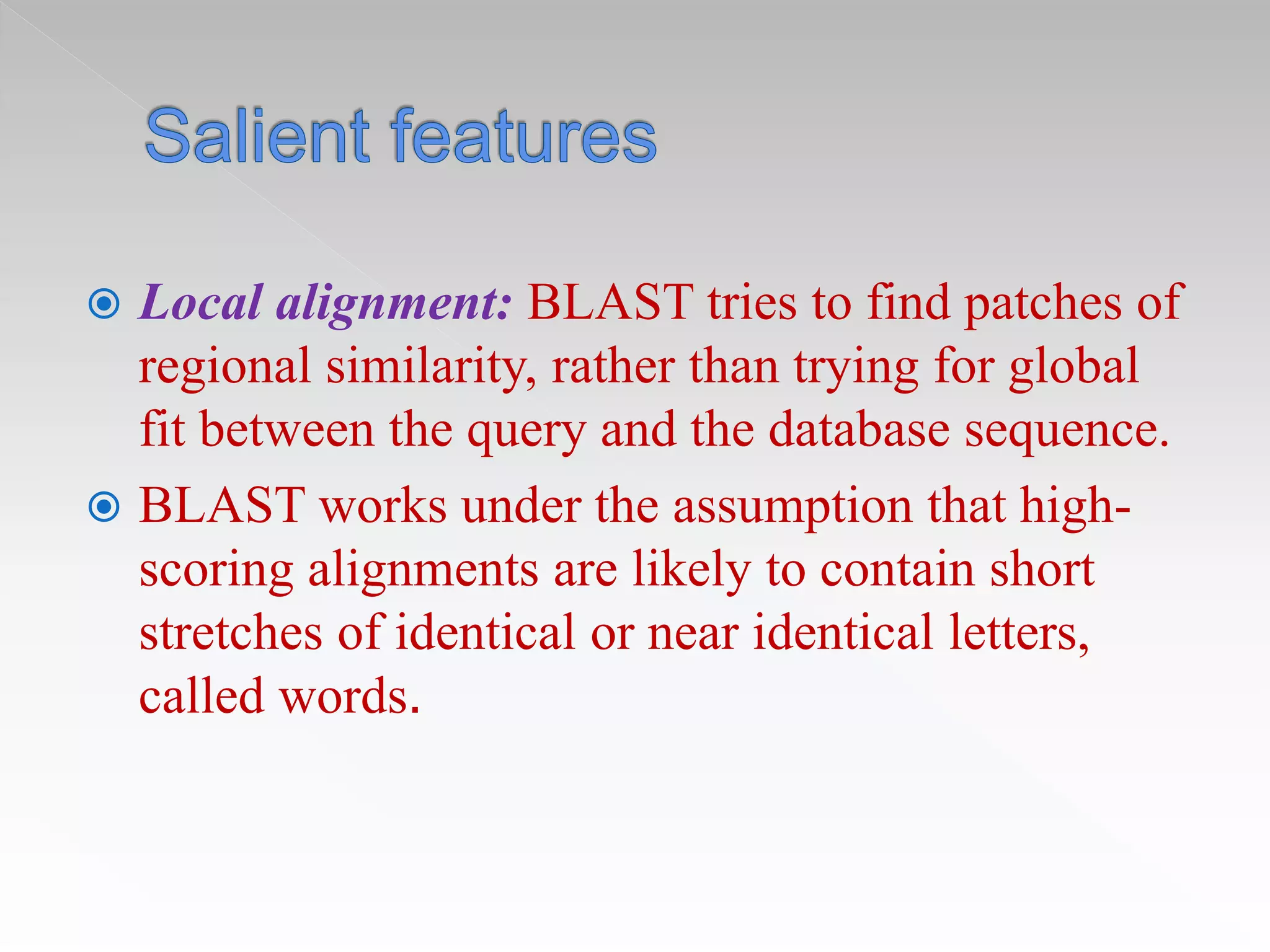 Blast and fasta | PPTX