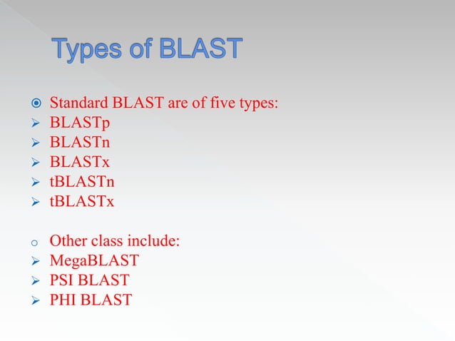 Blast And Fasta Pptx Databases Computer Software And Applications