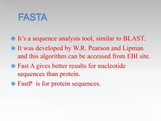 Blast and fasta | PPTX
