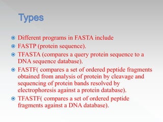 Blast and fasta | PPTX