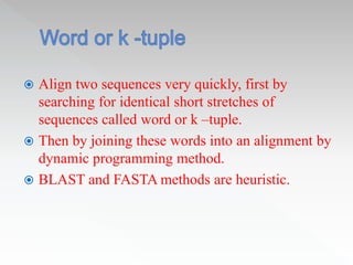 Blast and fasta | PPTX