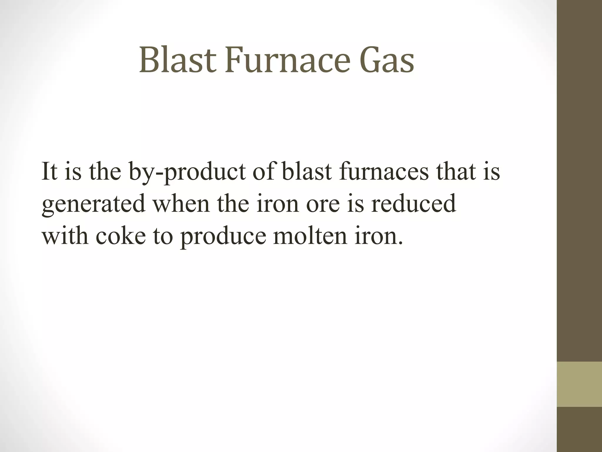 Blast furnace gas | PPTX