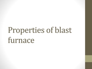 Blast furnace gas | PPTX