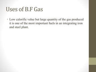 Blast furnace gas | PPTX