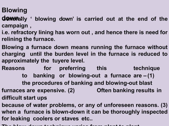 _Blast Furnace Non Routine Operation .pptx