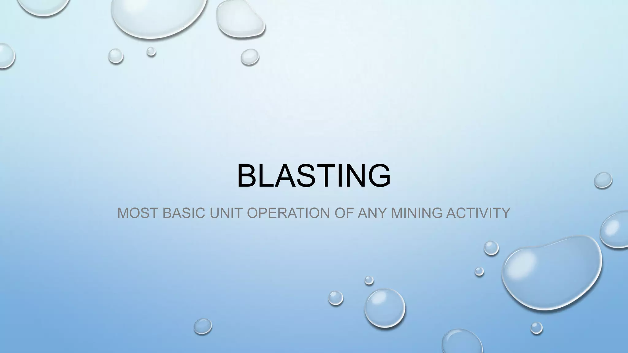 Blasting | PPTX
