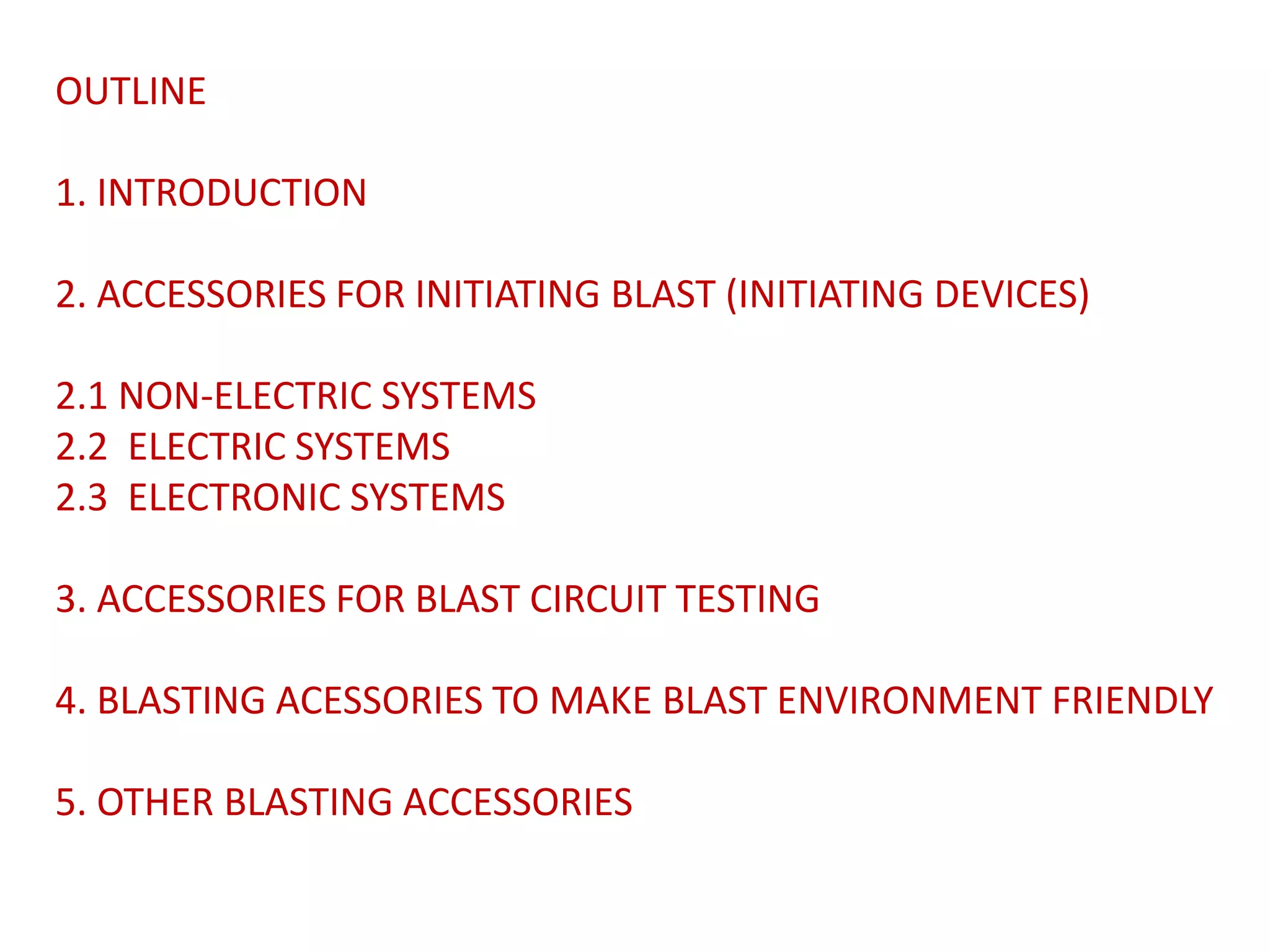 Blasting accessories (2) | PPTX