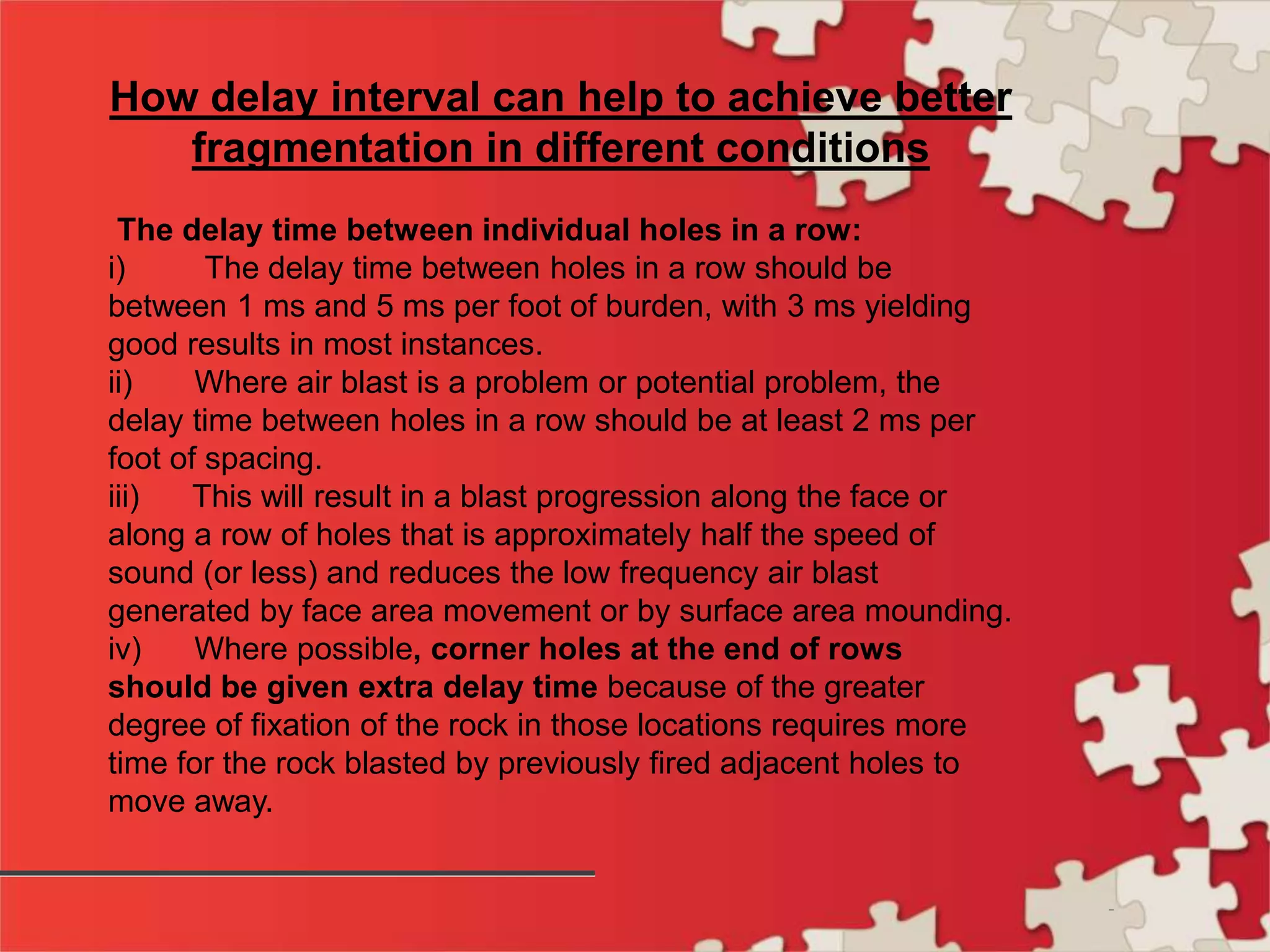 Blasting And Rock Fragmentation Pptx Geology Science