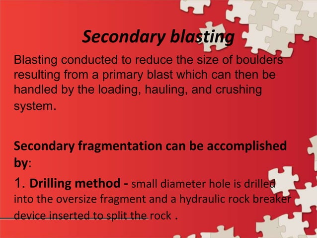 Blasting and rock fragmentation | PPTX | Geology | Science