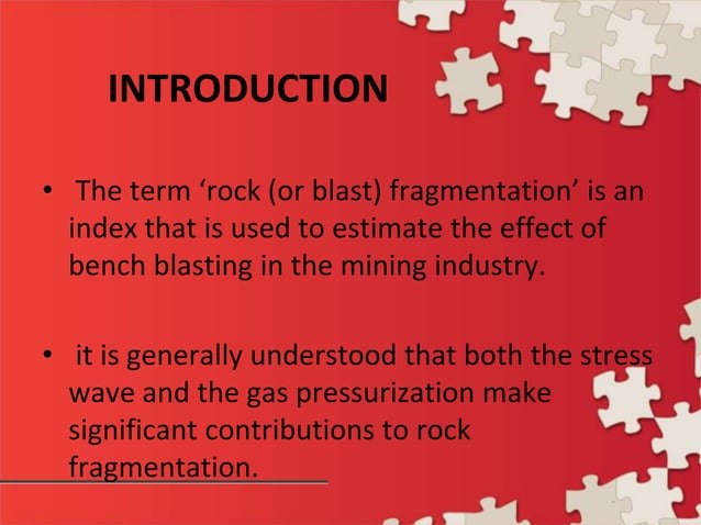 Blasting and rock fragmentation | PPTX | Geology | Science