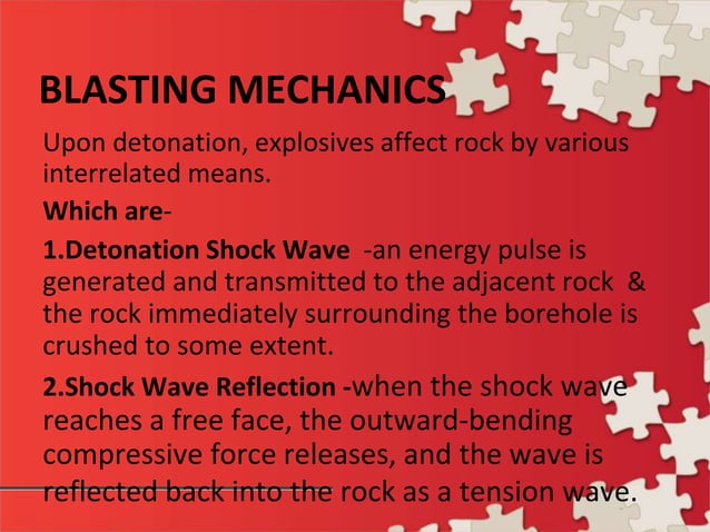 Blasting and rock fragmentation | PPTX | Geology | Science