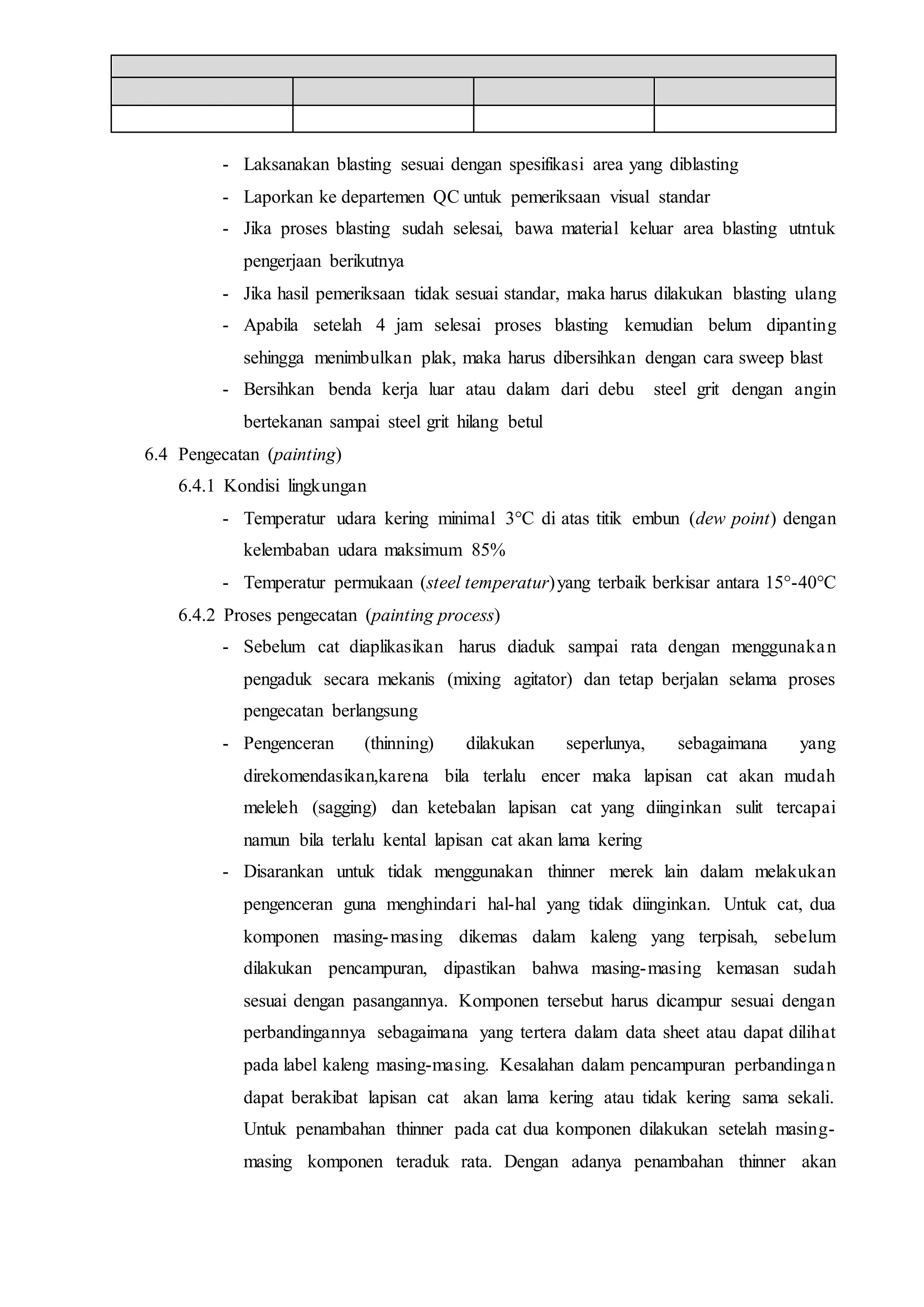 Blasting painting | DOCX