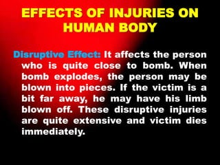 Blast injuries | PPTX