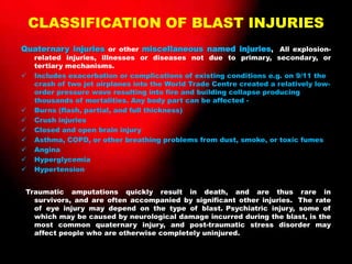 Blast injuries | PPTX