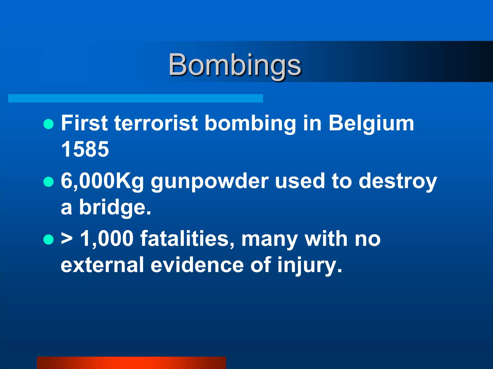 Blast injuries | PPTX | First Aid | Injuries