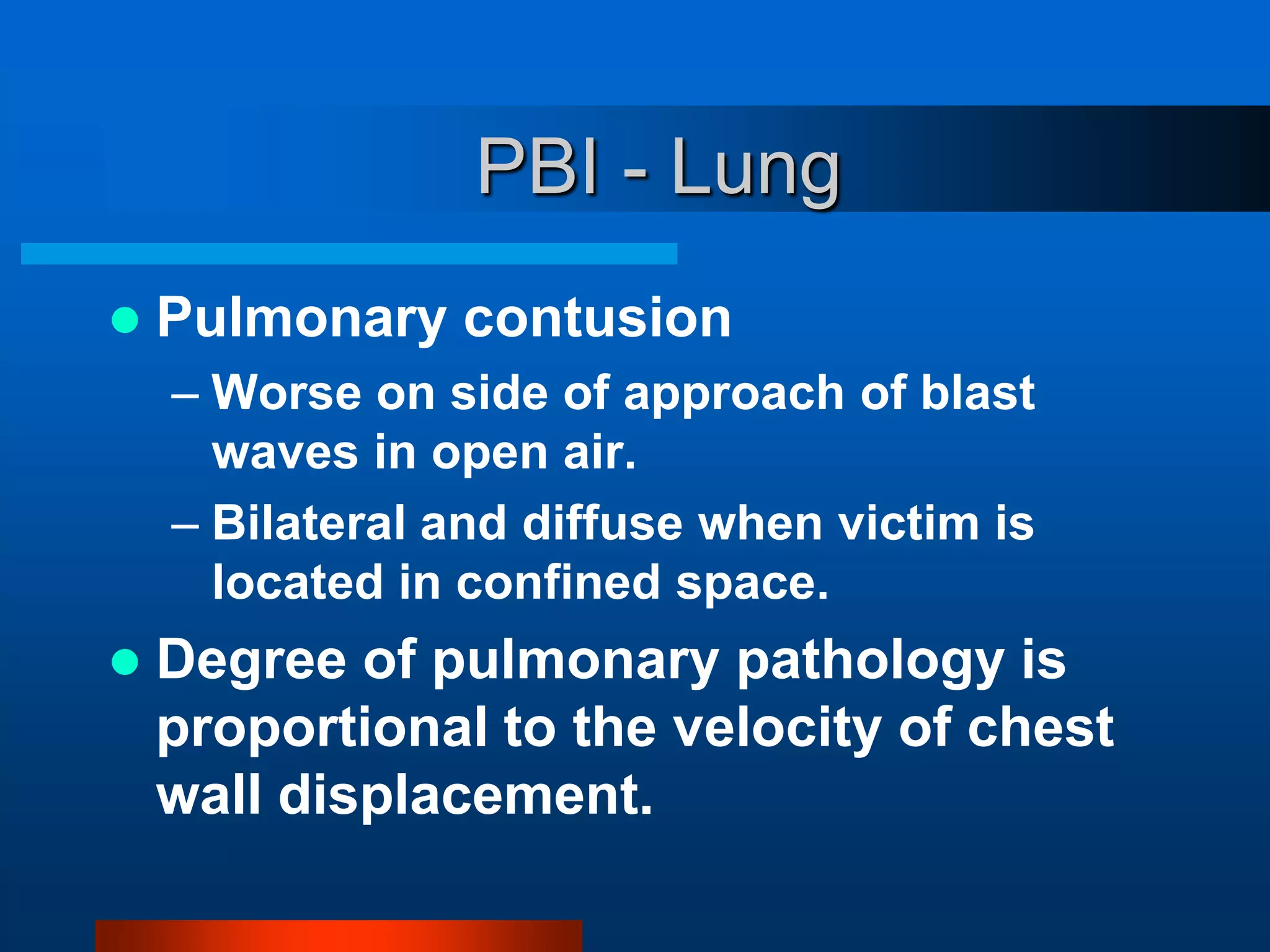 Blast injuries | PPTX | First Aid | Injuries