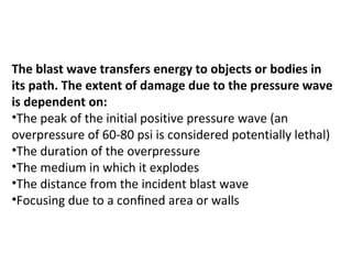 Blast injuries | PPT