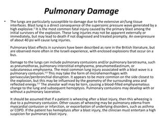 Blast injuries | PPT