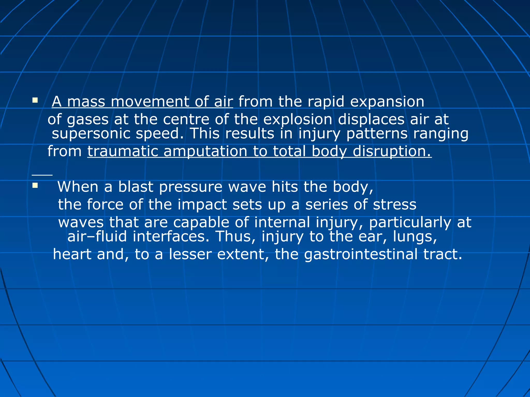 Blast injuries | PPT