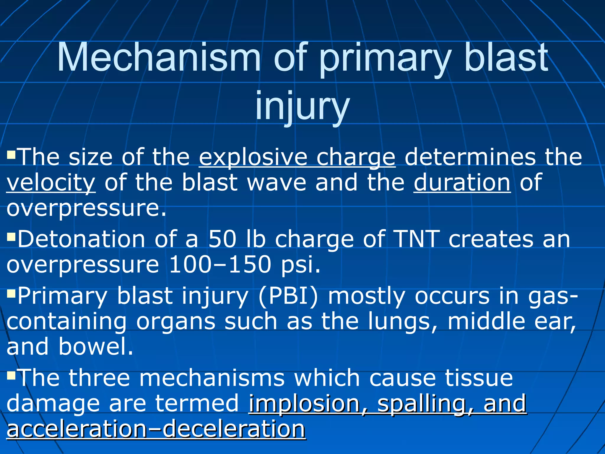 Blast injuries | PPT