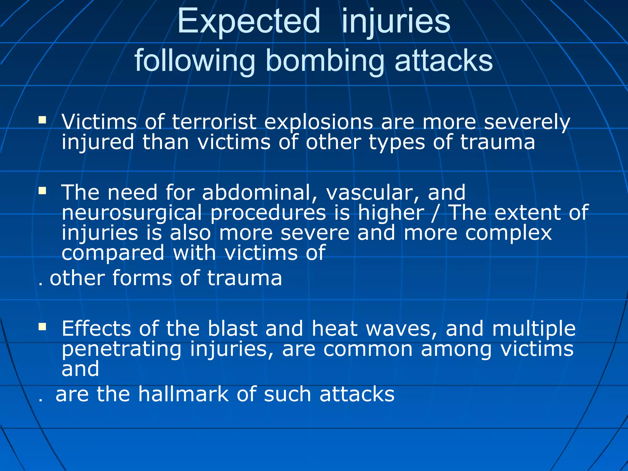 Blast injuries | PPT