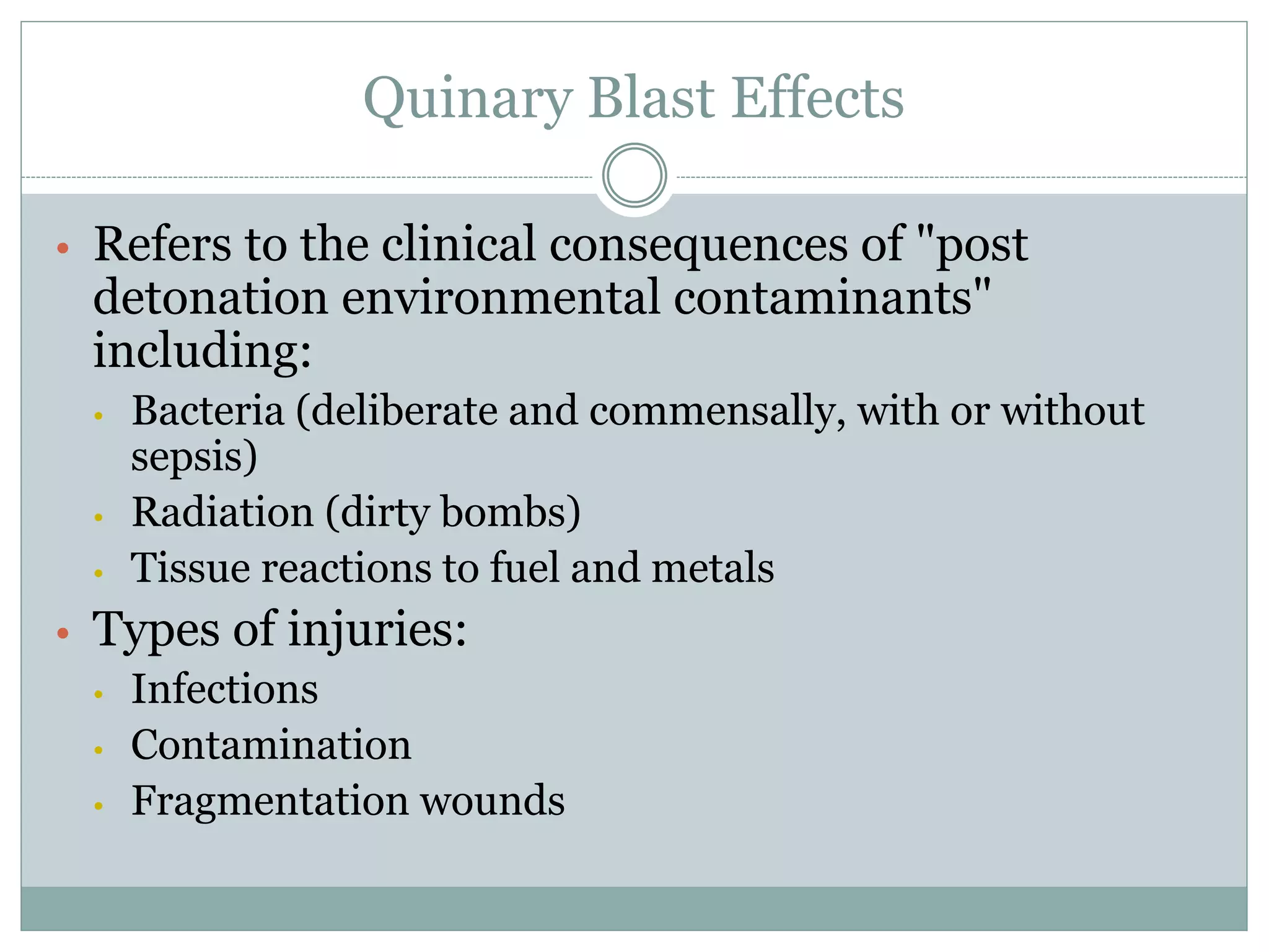 Blast injuries | PPTX