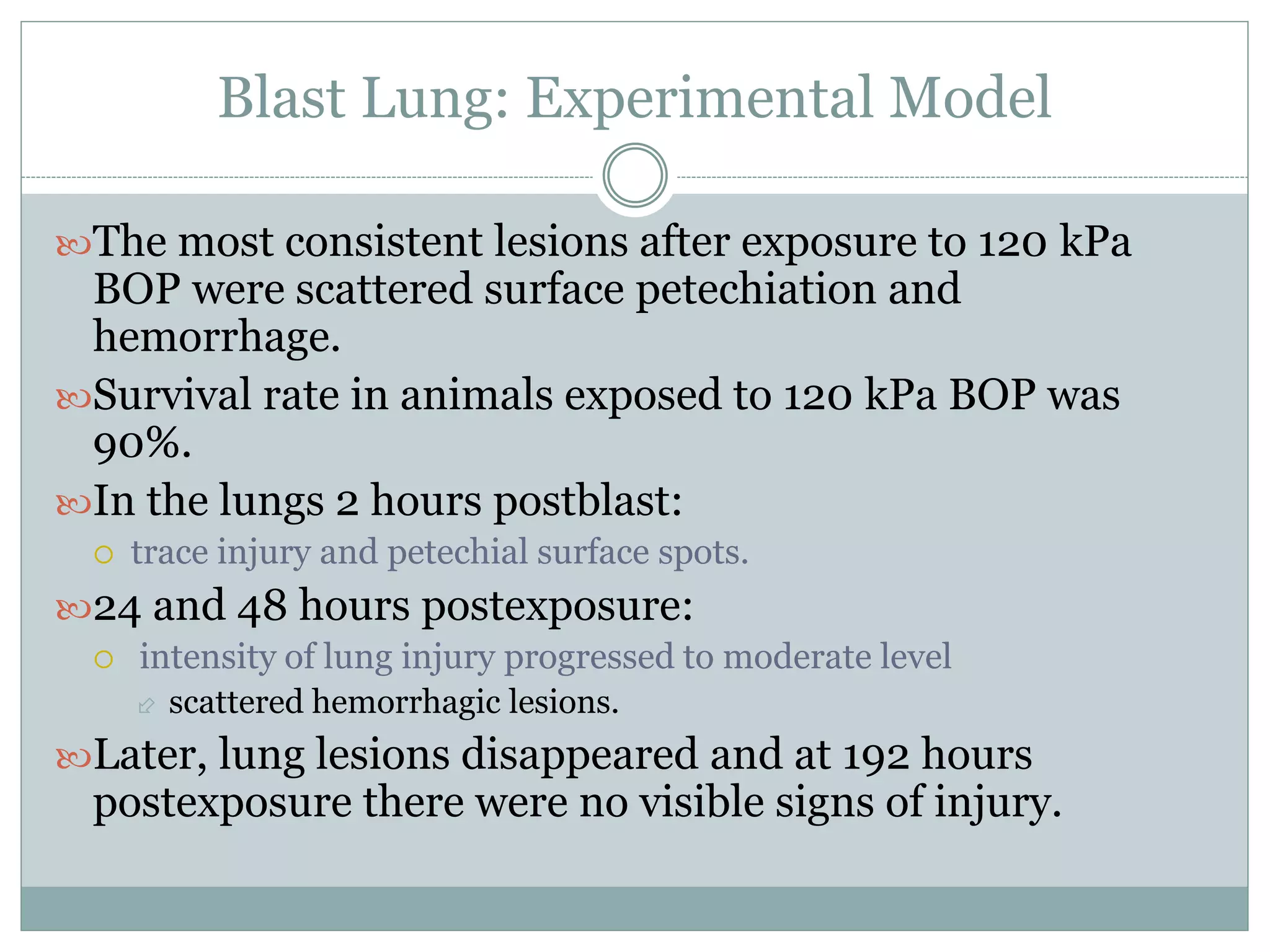 Blast injuries | PPTX
