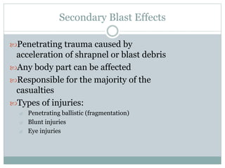 Blast injuries | PPTX