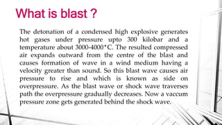 Blast load and its analysis | PPTX