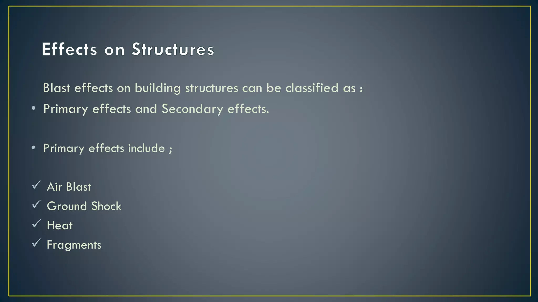Blast Loading & Its Effect on Structures | PDF