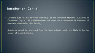 Blast Loading & Its Effect on Structures | PDF